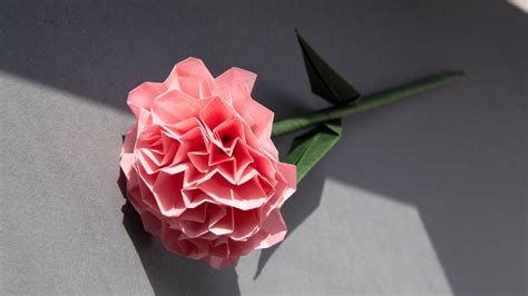 How To Make Origami Carnation Flower