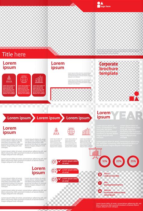 Corporate Trifold Brochure Png Pngwing