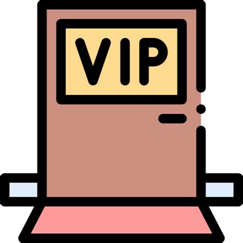 Vip Room Detailed Rounded Lineal Color Icon