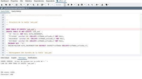 Importer Fichier Sql Dans Postgresql Fauat Il Le Faire Avec Pgadmin Ou Via Cmd Par Mathiasr