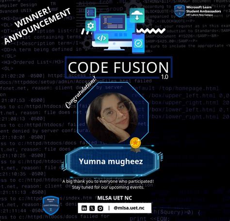 mlsa uet lahore new campus on linkedin 🚀🎉 code fusion 1 0 programming
