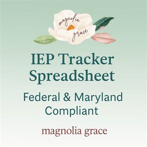Iep Tracker Spreadsheet By Ashley Smith Tpt