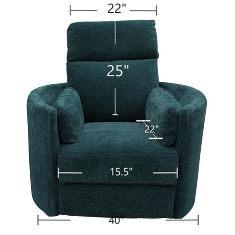 Radius Peacock Power Swivel Glider Recliner Parker House Furniture