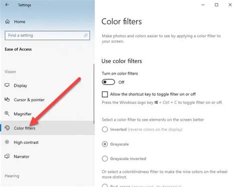 How To Enable And Use Color Filters For Colorblind Users In Windows 10 2025