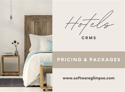 Pricing And Packages Of Crm Software For Hotels