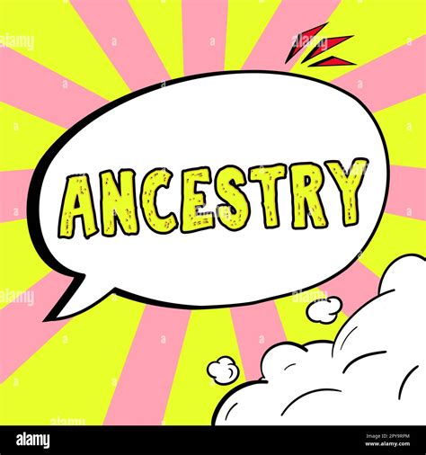 Text Caption Presenting Ancestry Concept Meaning The History Or