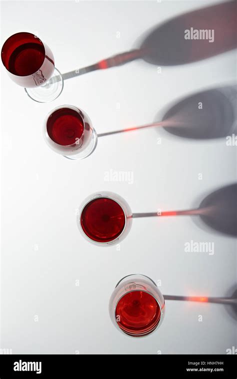 Diogonal Line From Ine Glasses Isolated On White Background View From