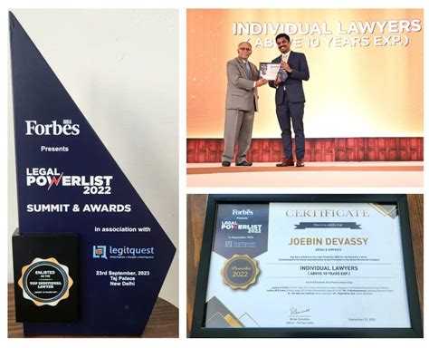 Forbes Legalpowerlist Forbesindia Legalawards Recognition