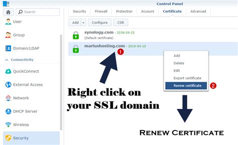Certificate For Synology Fotobap