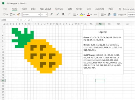 Pixel Art In Excel STEM Excellence