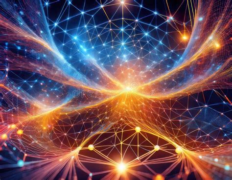 A Mesmerizing Fractal Pattern Resembling An Ai Neural Network With Nodes And Connections