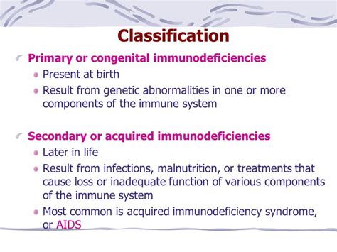 Congenital And Acquire Immunodeficiency Ppt Video Online Download