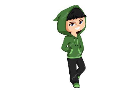 Premium Vector Cute Boy Character Design Illustration