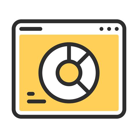 Pie Chart Flat Icon 25675177 Vector Art At Vecteezy