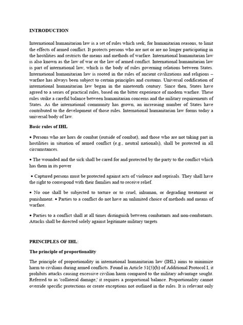 Ihl And Source Of Ihl Pdf International Humanitarian Law Geneva