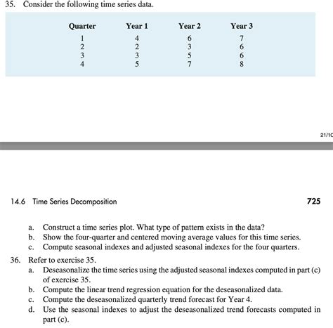 solved consider the following time series data 14 6 ﻿time