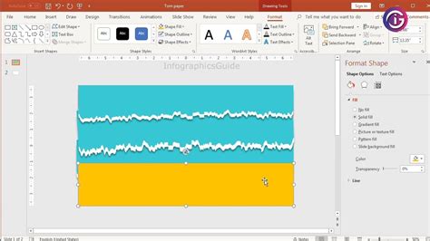 Torn Paper Infographic In Microsoft Powerpoint PPT Torn Paper Infographic Tutorial