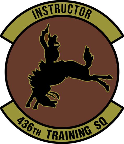 Dyess Afb 436th Training Sq Bucking Bronco Ocp Patch 4 With Velcro Instructor