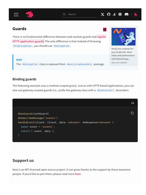 Docs Nestjs Com Websockets Guards Pdf