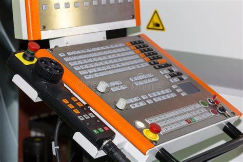 Control Panel Of Cnc Machining Center At Workshop Stock Photo Image Of Emergency Instrument