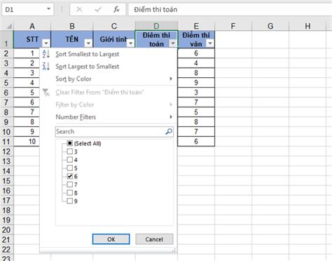 Hướng Dẫn Dùng Hàm Lọc Dữ Liệu Có điều Kiện Trong Excel