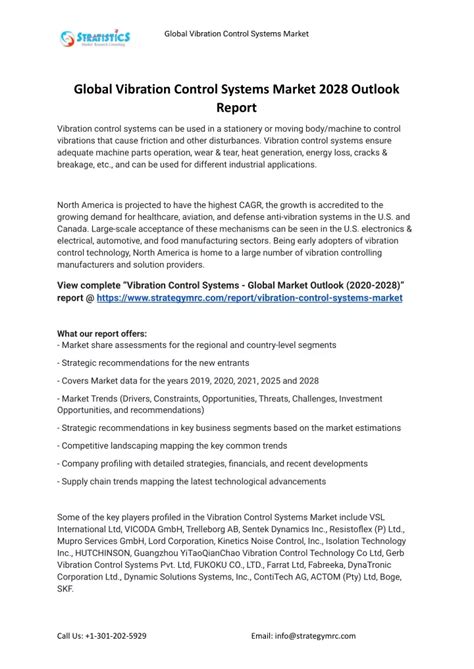 Ppt 2021 Vibration Control Systems Industry Global Analysis Report Powerpoint Presentation