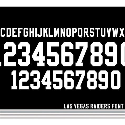 Las Vegas Raiders Font Etsy