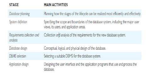 Database System Development Lifecycle Chapter 10 Successfailure Of