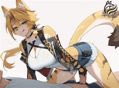 Rule 34 Ai Generated Ayakonarts Cat Ears Cheetah Girl Cowgirl Position Female Guided