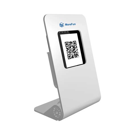 Mobile Pos Morefun MF67 POS Terminal Dynamic QR Code Generator Display With Stand View Wireless