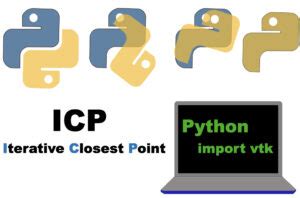 ICP 点群どうしの位置合わせ python vtkによるプログラム医療のためのPythonプログラミング
