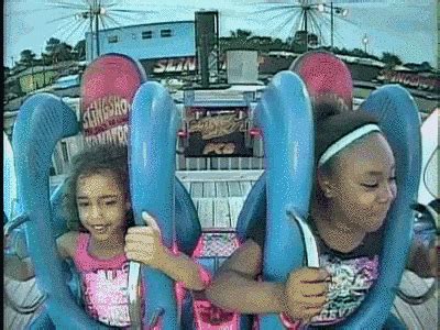 These Girls Rode The Slingshot Ride Their Reactions Are Priceless
