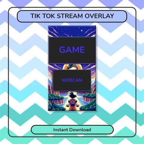 Overlay Streaming Gaming Tik Tok Dragon Etsy