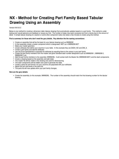 Tabular Drawing Process Concept 2013 04 17 Pdf Microsoft Excel Spreadsheet