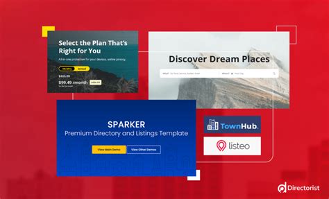 best directory website templates to design your directory website in