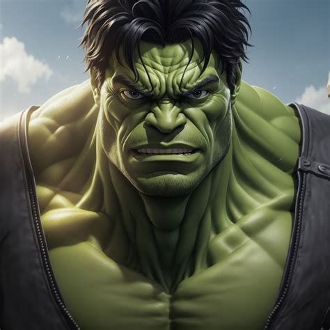 Hulk Portrait By Rikudompo On Deviantart