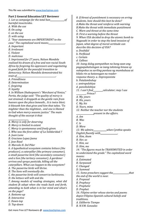 Part 2 General Education This File Was Submitted To Teachpinas Get
