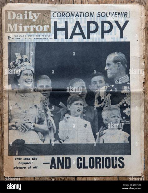 Queen Elizabeth Ii Coronation Special 2nd June 1953 The Daily Mirror