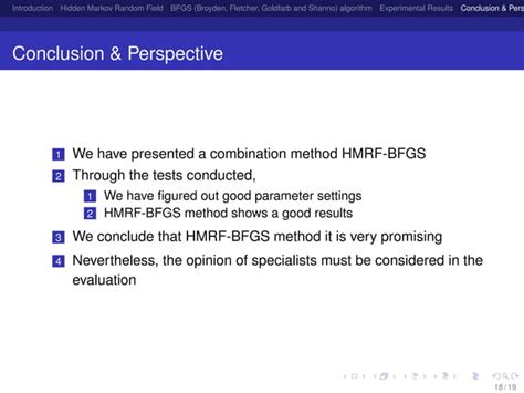 Hidden Markov Random Field Model And Bfgs Algorithm For Brain Image