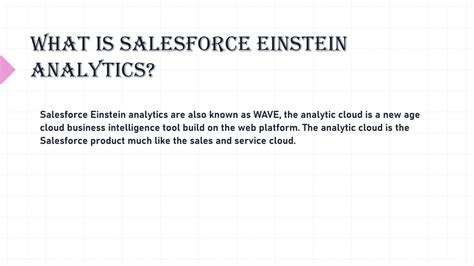 Ppt Salesforce Einstein Analytics Training Idestrainings Powerpoint