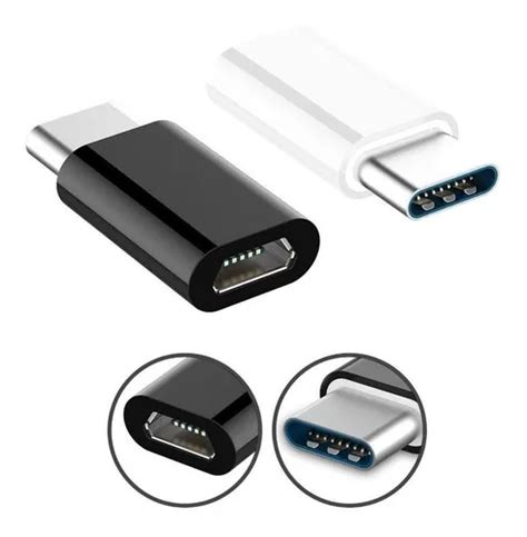 Adaptador Conversor Micro Usb Femea X Tipo C Type C Macho MercadoLivre