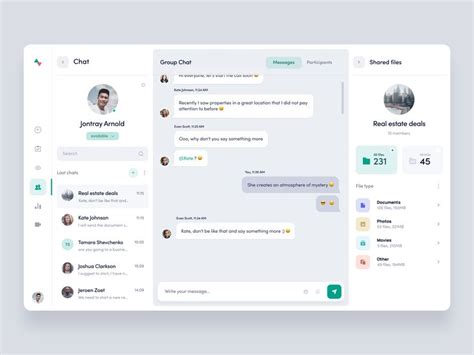 Keyvue Chat By Karol Kos Dashboard Design Web App Ui Design Ui Design
