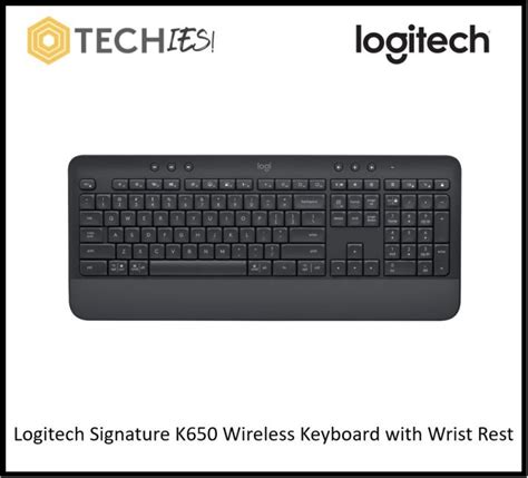Logitech Signature K Wireless Keyboard With Wrist Rest Full Size BLE Bluetooth Or Logi Bolt