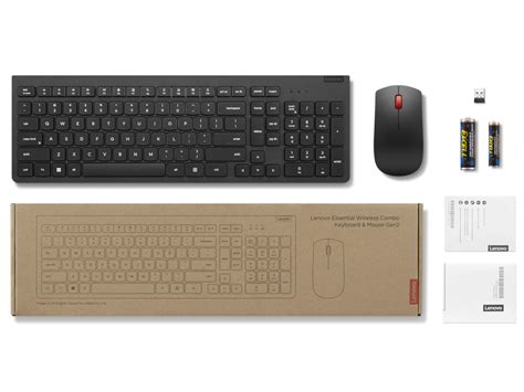 Lenovo Essential Wireless Combo Keyboard And Mouse Gen2 Arabic 470