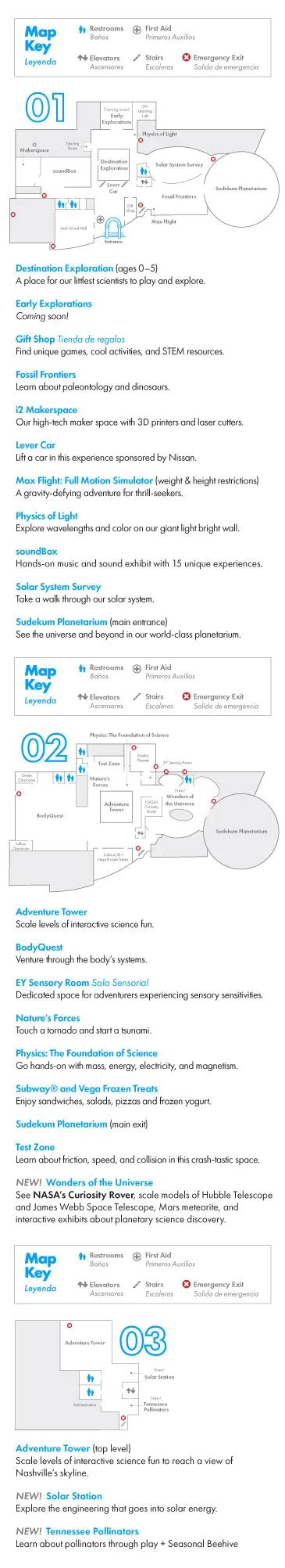 Adventure Science Center Map 2025 2021 All Maps