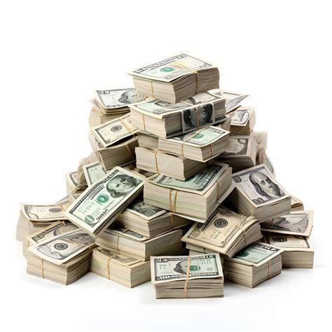 Premium Ai Image Stack Of Money Isolated On White Background Dollars
