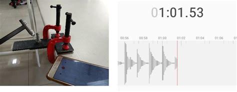 Experimental Setup Figure 2 Audio Signals Collected Using A Smartphone