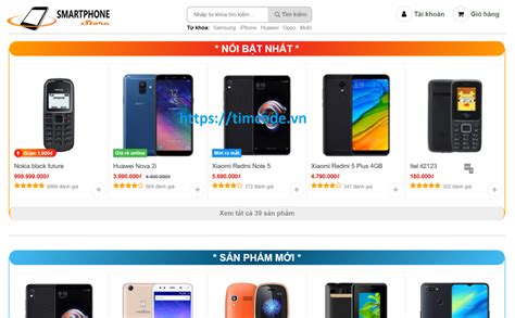 Code website bán hàng điện thoại bằng html css tải miễn phí