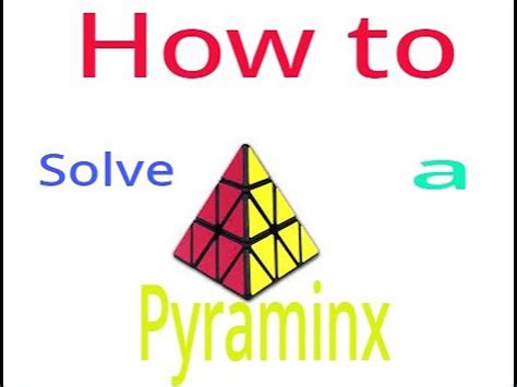 How To Solve A Pyraminx Easy Tutorial YouTube
