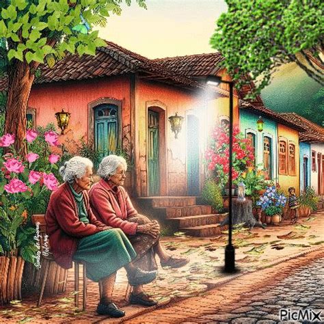 Quadro Cidades Pequenas  Animado Imagens Fantásticas